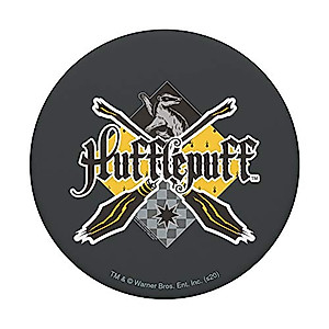 Harry Potter Hufflepuff Broomstick Badger Logo PopSockets Swappable PopGrip