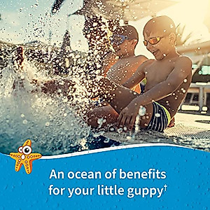 Garden of Life Oceans DHA Supplement for Kids with 250mg of Omega 3s, EPA, Vitamin D3 & A Pure Cod Liver Fish Oil Chewable for Brain, Heart & Immune Health - Berry Lime, Sugar Free, 30 Servings