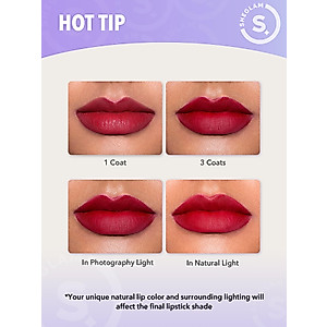 SHEGLAM Dynamatte Boom Waterproof Matte Lipstick Long Lasting Transfer Proof Lip Stick - Rule Breaker