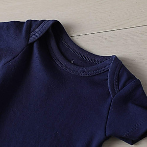 shlrzy Mess with Grandpa Baby Boy Clothes Unisex Funny Baby Girl Bodysuits navy 3-6Months