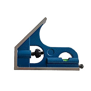 Combination Square 4 Piece Set, 12" Ruler 4R Graduation