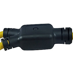 Conntek YL1430520S 30 4 Prong to 15/20 Amp Generator Y-Adapter, Yellow/Blue