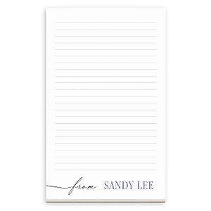 Stylish From Note Style Personalized Notepad - Custom Desk Pad - Writing Paper - To Do List Notepad