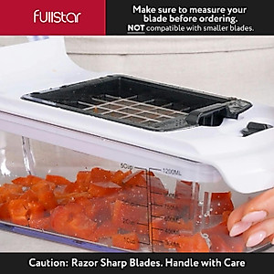 Fullstar Blade Replacement Set for Vegetable Chopper - 2pc Blade Inserts for Veggie Chopper - Big Dice Blade for Potatoes, Apples, Pears - Small Dice Blade for Onions, Tomatoes