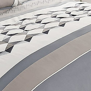 Riverbrook Home Country Manor Comforter Set, King, Beren - Blue/Tan/Ivory, 7 Piece Set