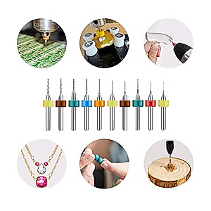 AUTIDEFY 60pcs 0.3mm-1.2mm PCB Drill Bit Tungsten Carbide Micro Drill Bits Set for Print Circuit Board Jewelry CNC Engraving,Precision Drilling for Amber Plastic Hardware