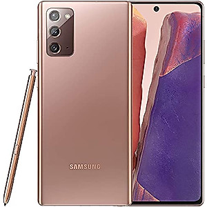 SAMSUNG Electronics Galaxy Note 20 5G N981U Mystic Bronze Android Cell Phone, US Version, 128GB of Storage, Smartphone, AT&T Locked - (Renewed)