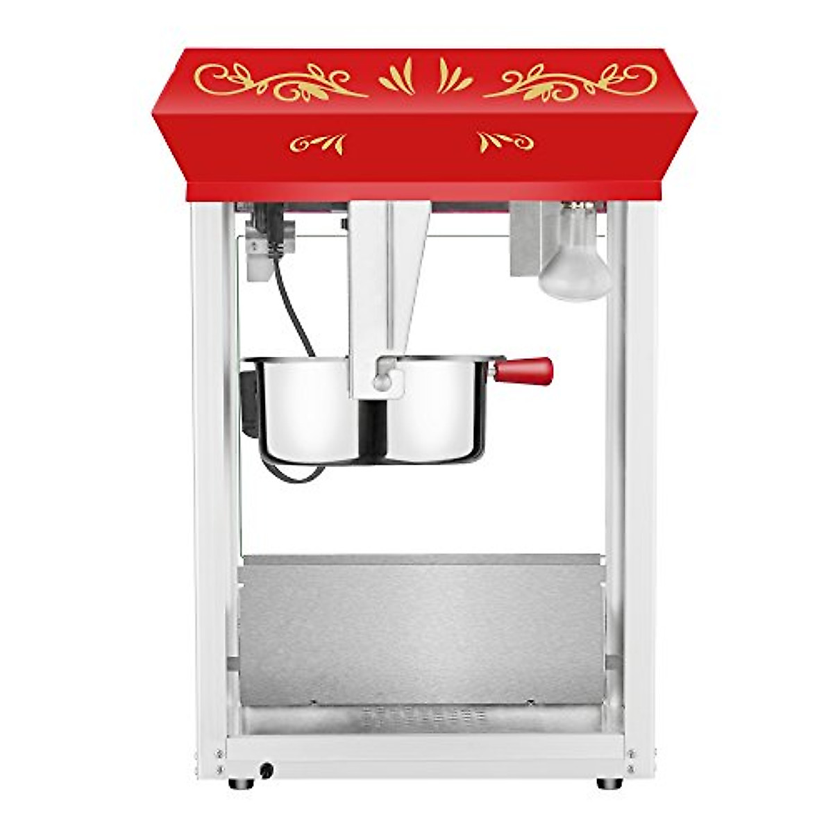 Countertop Movie Night Popcorn Popper Machine-Makes Approx. 3 Gallons Per Batch- by Superior Popcorn Company- (8 oz., Red)
