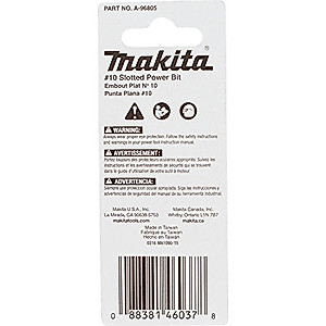 Makita A-96805 Impactx 10 Slotted 2″ Power Bit, 2 Pack