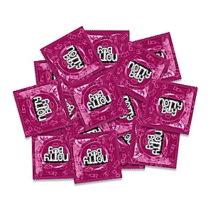 NottyBoy LoveLust Ultra Ribbed Condoms for Men - 36 Count