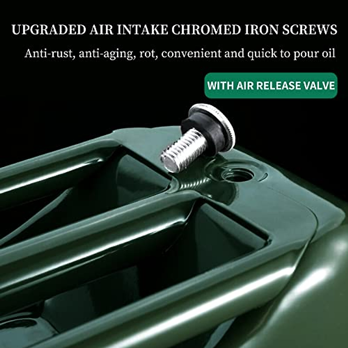 2.6 Gallon Metal Tank, Jerry Can - (10L Green)