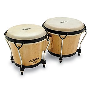 Latin Percussion CP221-AW Traditional Wood Bongos - Natural
