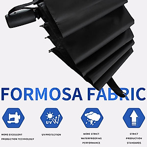 TARENPRO Windproof Travel Umbrellas for Rain - Portable Travel Umbrella Auto Open/Close and Windproof Double Canopy Vented, Strong Compact Umbrella for Wind and Rain, Backpack umbrella