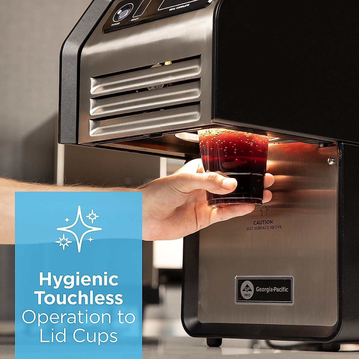 Dixie Ultra Film Refill for Automated Sealing Machine by GP PRO (Georgia-Pacific); LIDROLL2500B; 2500 Lids Per Roll; 2 Rolls Per Case