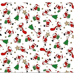 Michael Miller Santa's Workshop, White 15 Yard Bolt