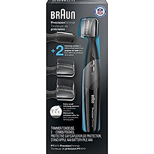 Braun Precision Trimmer PT5010, Men's Precision Beard, Ear & Nose, Mustache detailer, styler