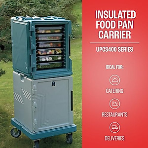 CAMBRO Insulated Food Pan Carrier - Hotbox for Catering & Transport - UPCS400 Series (Speckled Gray)