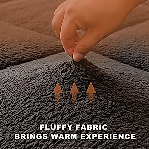 MAXYOYO Japanese Queen Size Futon Mattress, Upgraded Ultra Soft Fluffy Trifold Mattress, Dark Grey