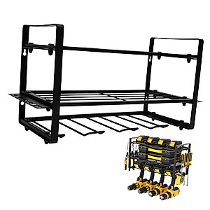 HOOTNEE Power Tool Organizer Storage Shelves Screwdriver Garage Tool Organizer Tool Room Supplies Hand Tool Holder Tool Organizer Wall Mount Tool Organizer and Storage Carbon Steel