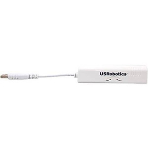 U.S. Robotics USR5637 56K USB Controller Dial-Up External Fax Modem with Voice