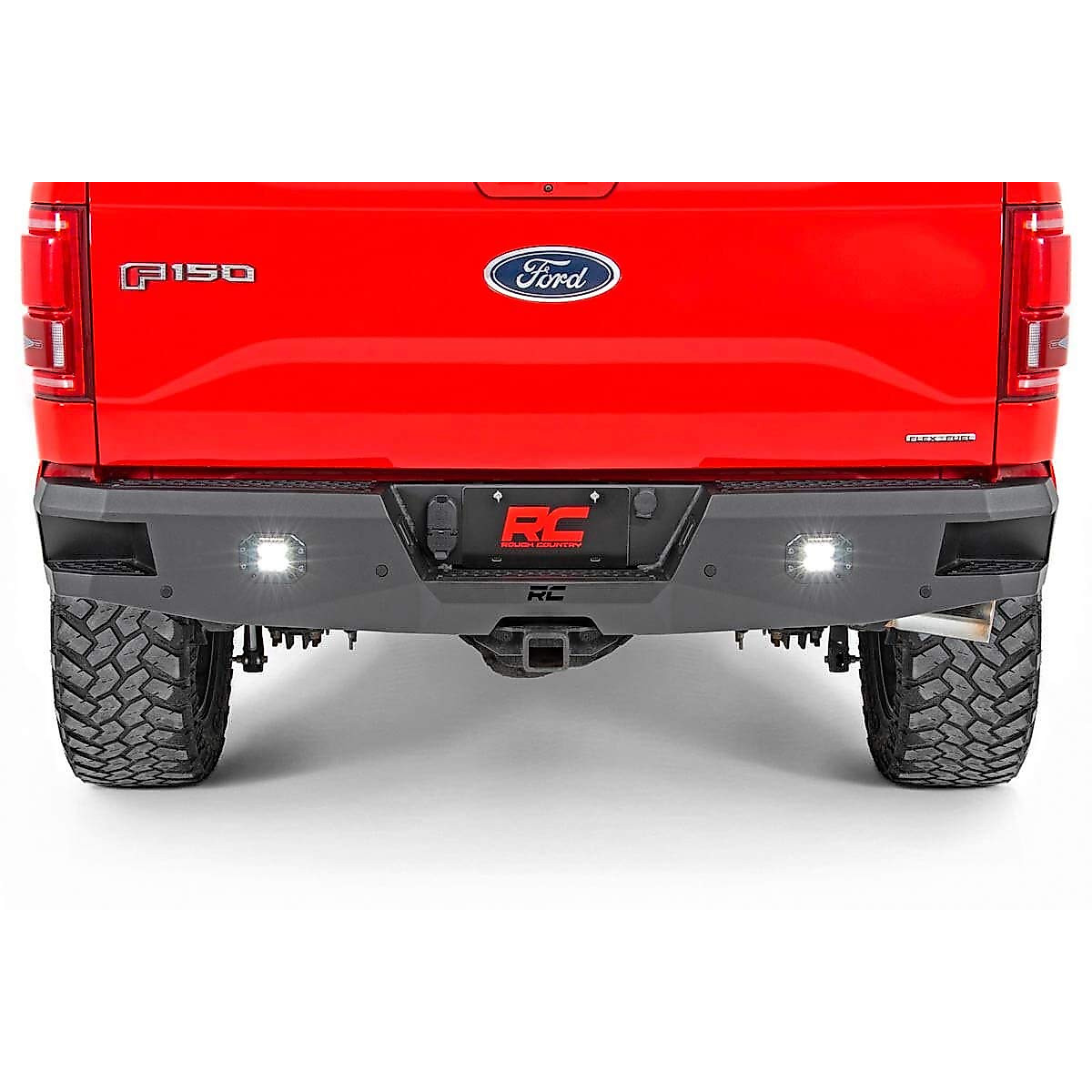 Rough Country Heavy Duty Rear LED Bumper for 2015-2020 Ford F-150-10771