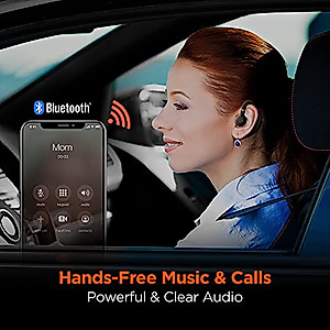 HyperGear BT 780 Wireless Headset with Noise Isolating Mic, Multipoint Device Connection, Ultralight Earphone for Driving/Truckers/Office, Compatible with Bluetooth Devices