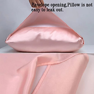 HeavySleepers Pillowcases Queen Size Set of 2,Silk Pillowcase for Hair and Skin,Pillowcase 2 Pack 20x30 inches, Slip Satin Pillowcase with Envelope Closure