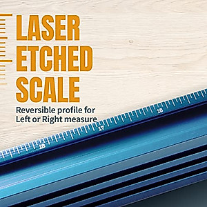 POWERTEC 24" Drill Press Fence Set w/T Slot Fence, Mounting Brackets, Flip Stops, Hold Down Clamps, Hardware for T-Slot Drill Press Table Tops, 71633