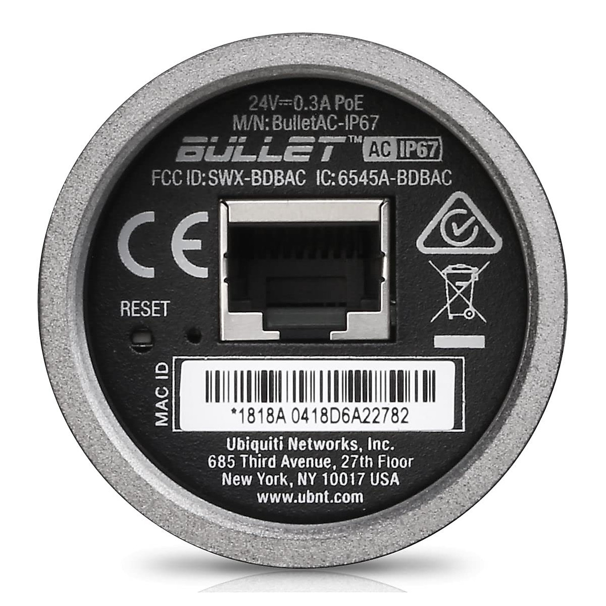 Ubiquiti Bullet BulletAC-IP67 460 Mbit/s Wireless Access Point