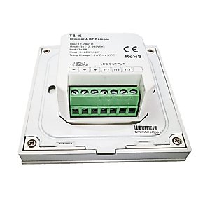 LAZIRO Led Strip Dimmer DC 12-24V Input 4A*3CH 12A Output Single String Dimming Wall Mounted Manual Rotary Knob Led Dimmer T1-K