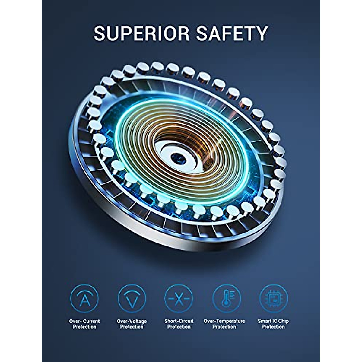 iPhone 14 Magnetic Wireless Charger - Super Fast Mag Charging and 20W USB-C Wall Plug Compatible with iPhone 14 13/13 Pro / 13 Pro Max / 13 Mini/ 12/12 Mini/ 12 Pro/12 Pro Max/AirPods Pro - Silver