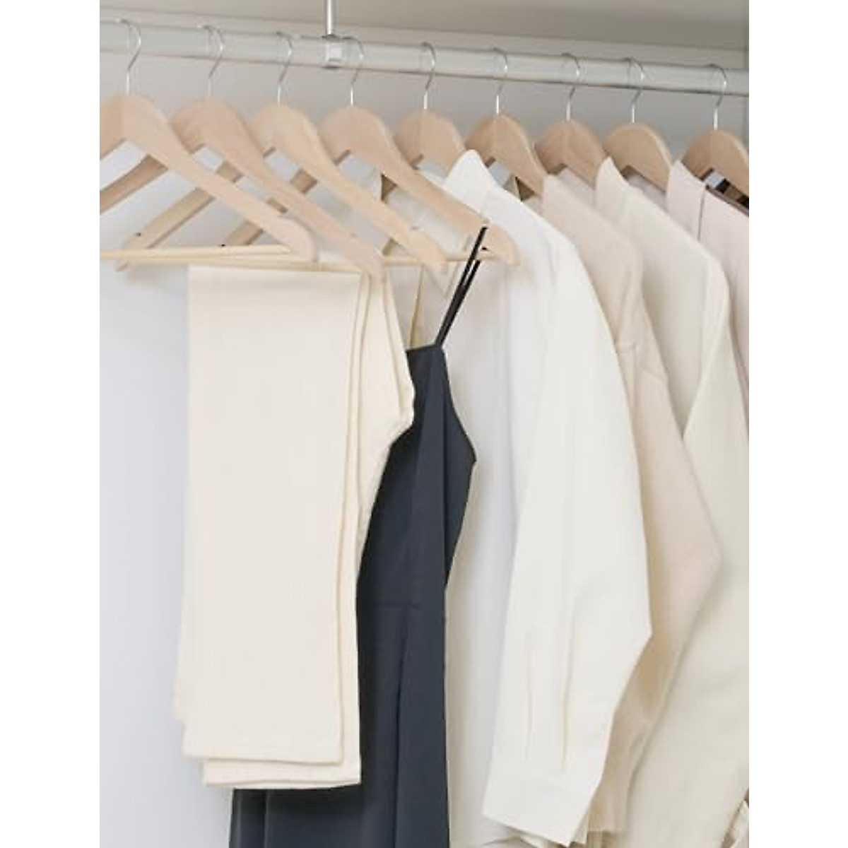 StorageWorks Coat Hanger, Lotus Wooden Clothes Hanger, Heavy-Duty Clothes Hangers, Natural Wood Hangers for Shirts, Jackets, Pants, Coats, Suits, Sweaters, 20 Pack