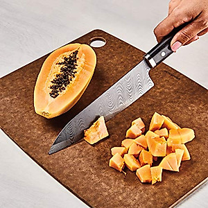 Kyocera Premier Elite Ceramic Chef's Knife with Triple-Riveted Handle, 7", Black