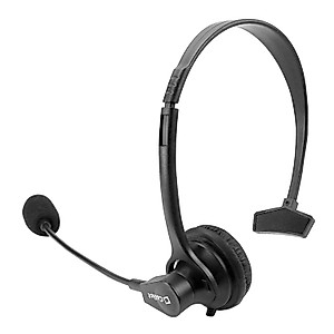 Cellet Over The Head Earpiece Headset with Microphone Compatible with Any 3.5mm Auxiliary Port Devices