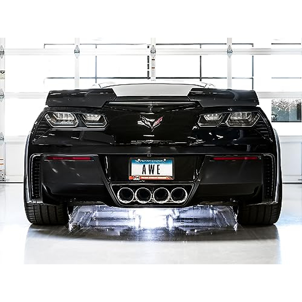 AWE Tuning 14-19 Chevy Corvette C7 Z06/ZR1 (w/o AFM) Track Edition Axle-Back Exhaust w/Chrome Tips - 3020-42073