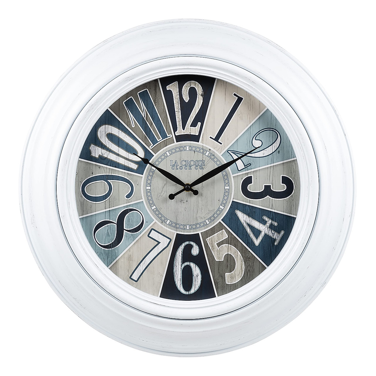 La Crosse Technology 22" Lakeside White Quartz Analog Wall Clock - 404-3056