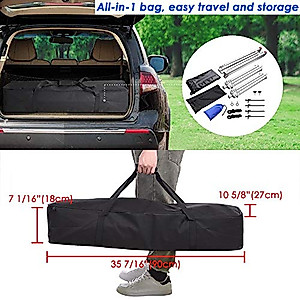 Instahibit 100 inch 16:9 HD Projector Screen Portable Fast Folding Movie Theater Cinema with Stand and Carry Bag Indoor