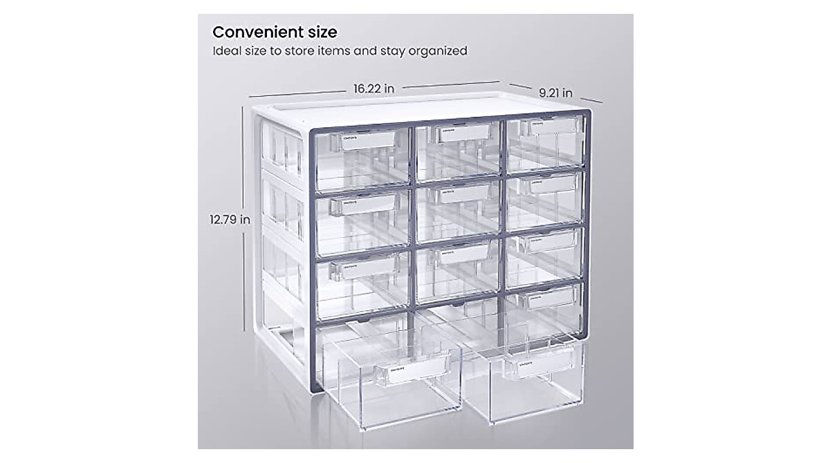 Arteza 12-Drawer Organizer for Home & Office Storage