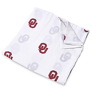 Three Little Anchors University of Oklahoma Muslin Swaddle Blanket 47x47in