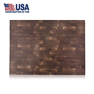 Cangshan | Thomas Keller Signature Collection Walnut End-Grain Cutting Board,16 x 22 x 2.0", Crafted in USA