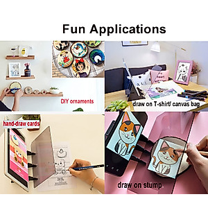 B5 Drawing Tracing Board Light Copy Pad Optical Image Reflection Projector Wireless Copy Board DIY Shadow Mirror Tracer with Stand for Artist Beginner Diamond Drawing Sketching