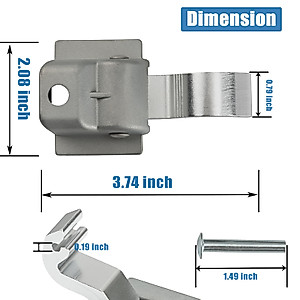 8EST TQQL RV Awning Parts Replacement for Dometic A&E 9000 8500,830463P RV Awning Rafter Rivet Slider Asm -1 Pack