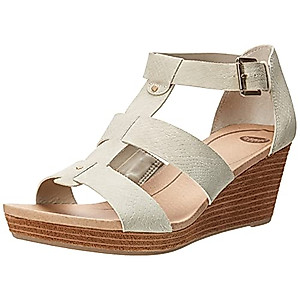 Dr. Scholl's Shoes Women's Barton Wedge Platform Sandal,Greige Snake Print,7.5