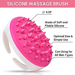SAISZE Anti Cellulite Body Slimming Cream 8.8oz & Massager and Remover Brush Mitt (Slimming Cream + Massager)