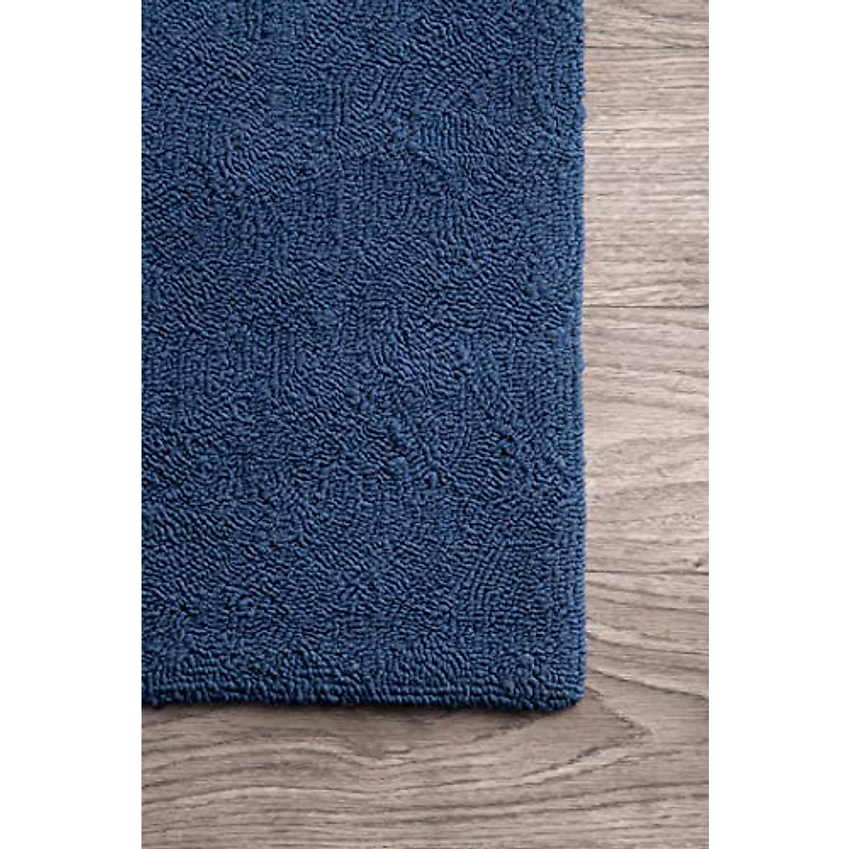 nuLOOM Marine Hand Hooked Indoor/Outdoor Accent Rug, 2' x 4', Navy