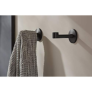 KOHLER 78378-BL Components Robe Hook, Matte Black