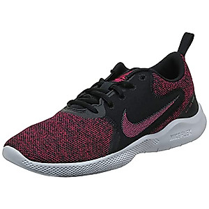 NIKE Women's WMNS Flex Experience RN 10 Running Shoe, Black Fireberry Dk Smoke Grey Iron Grey, 6.5