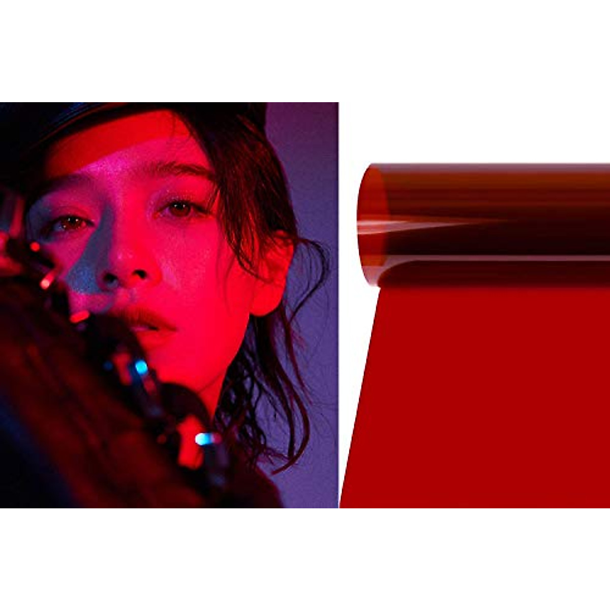 Selens Dark Red Gel Filter: Photo & Video Lighting Effects