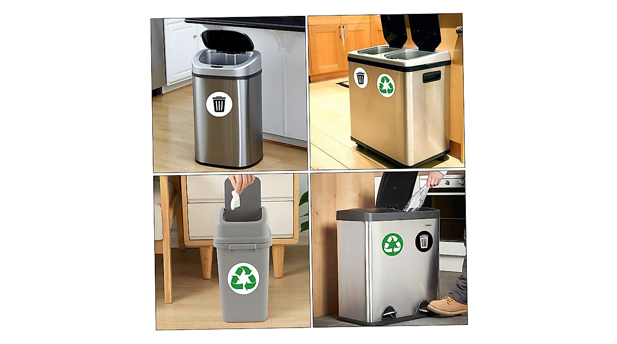 Ciieeo Garbage Sorting Stickers - 12pc Recycle Labels