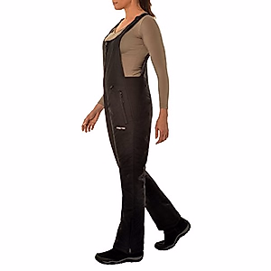 Arctix Women's Essential Insulated Bib Overalls, Black, Large Short